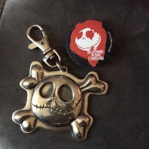Hot Topic | Other | Jack Skellington Key Chain And Pin | Poshmark